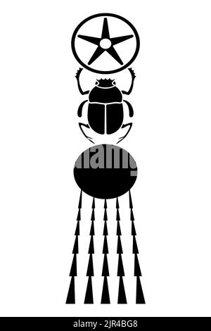 Duat, star in a circle symbol and hieroglyph for the realm of the dead ...