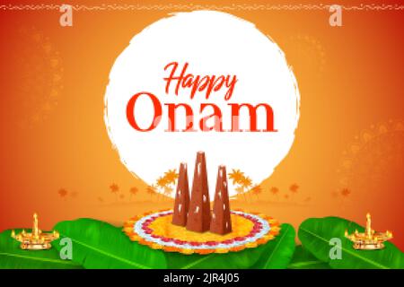 illustration of Colorful flower Pooklam rangoli design in celebration ...