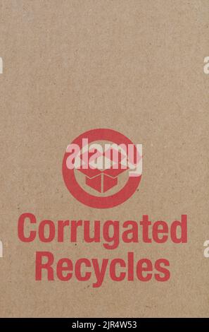 Close up of corrugated cardboard with copy space Stock Photo - Alamy
