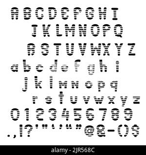 Modern bold lowercase alphabet display font vector illustration Stock ...