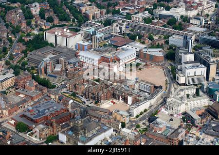 Leeds city, UK. Leeds General Infirmary - old hospital architecture ...