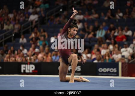 August 19, 2022: Kayla DiCello (Hill's Gymnastics) during the senior ...