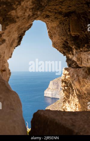 The impressive Dingli cliffs on Malta’s Western coast. They stage the ...