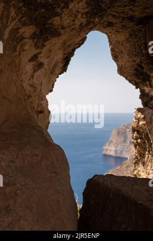 The impressive Dingli cliffs on Malta’s Western coast. They stage the ...