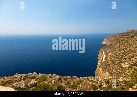 The impressive Dingli cliffs on Malta’s Western coast. They stage the ...