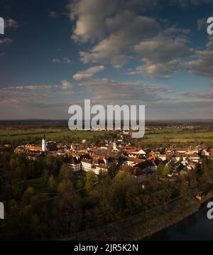 Town of Trebon with its splendid Chateau, South Bohemia, Czech Republic ...