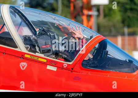 BAe Hawk T1 Cockpit & Ejector Seats Stock Photo - Alamy