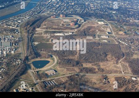 Aerial Images of the Mound Site in Miamisburg, Ohio. This series ...