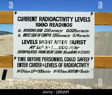 Nuclear test crater. Sedan Crater, the result of the underground ...