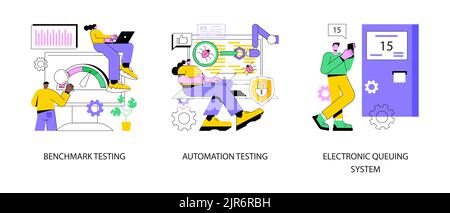 Software implementation . Benchmark and automation testing, electronic ...