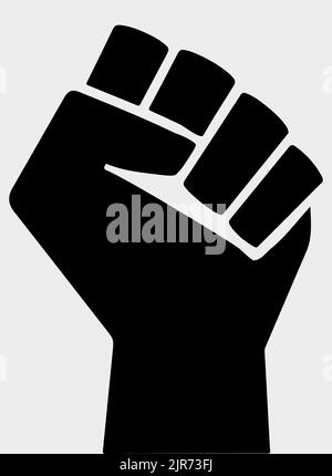 clenched fist vector symbol icon design. Beautiful illustration ...