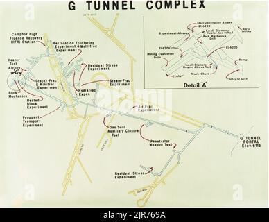Map of the Nevada Complex Stock Photo - Alamy