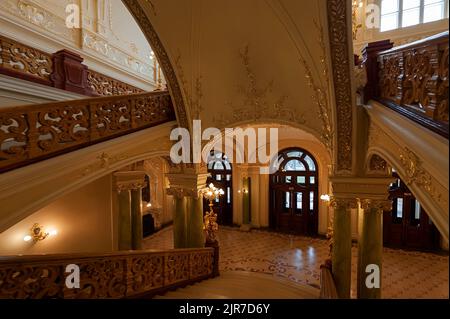 Interiors in the Odessa Opera and Ballet Theater, Ukraine Stock Photo ...