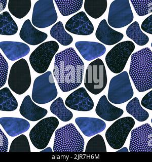 Sea stone seamless abstract polka dots pattern for fabrics and clothes ...