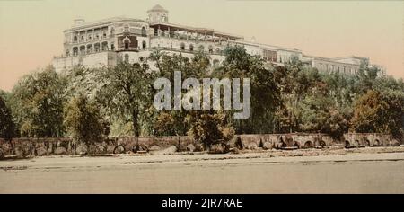 Chapultepec Castle on Chapultepec Hill in Chapultepec Park, Mexico City ...