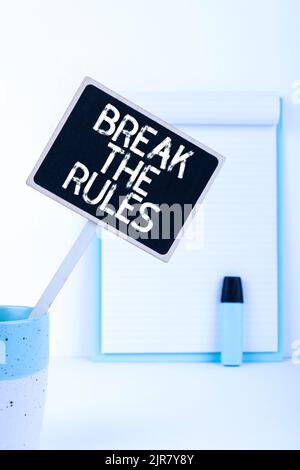 Conceptual display Violation. Word Written on an infringement of ...