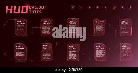 Callouts text. Title call out labels technology callout marketing boxes ...