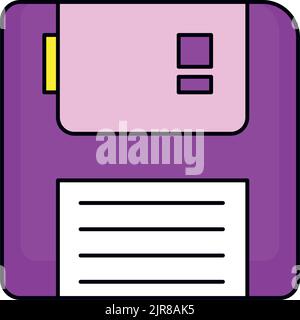 retro futuristic floppy disk Stock Vector Image & Art - Alamy