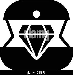 Gem, gemstone, jewelry icon - Simple editable vector EPS file Stock ...