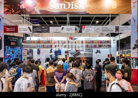 Visitors browse products at the 22nd China International Cartoon ...