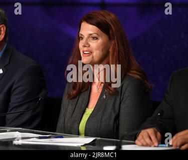 Artemis I Launch Director Charlie Blackwell-Thompson monitors launch ...