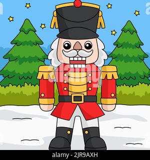 Christmas Nutcracker Cartoon Colored Clipart Stock Vector Image & Art ...