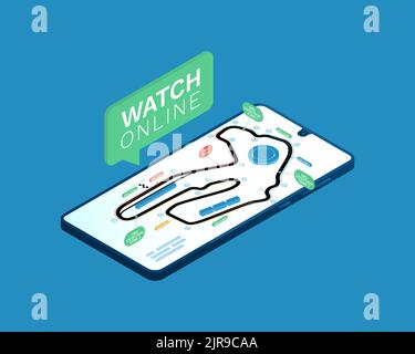 Race circuit guide. Racing track scheme displays main technical ...