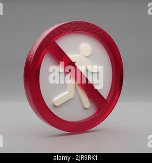 Beautiful abstract illustration Forbidden, people, prohibition, warning ...