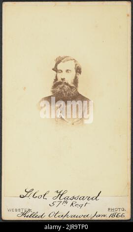 Lieutenant Colonel Hassard, 57th Regt. Killed Otapawa Jan 1866, circa ...