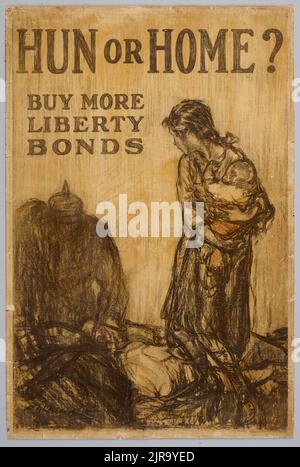 Hun or Home?, 1918 Stock Photo - Alamy