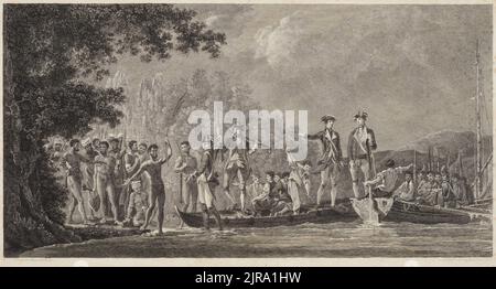 The landing at Mallicolo, one of the New Hebrides, James Basire the ...