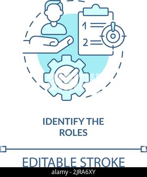 Identify roles concept icon Stock Vector Image & Art - Alamy
