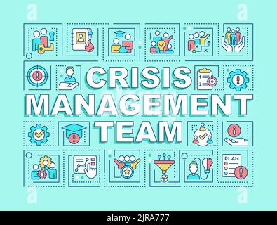 Crisis management team word concepts dark blue banner Stock Vector Image & Art - Alamy
