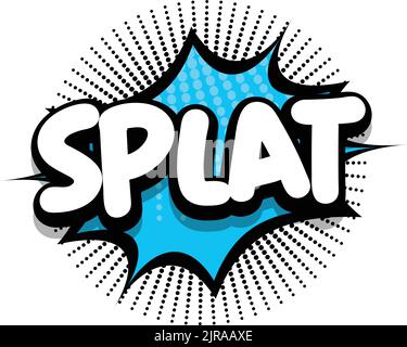 splat comic word Stock Vector Image & Art - Alamy