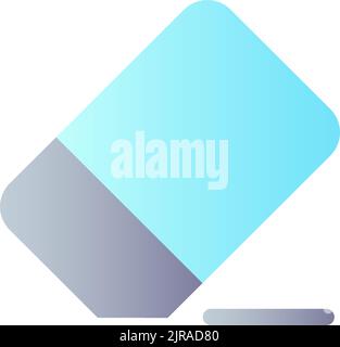 Delete video flat gradient color ui icon Stock Vector Image & Art - Alamy