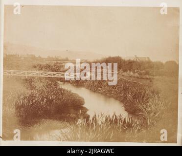 Christchurch, NZ, January 1859, Christchurch, by Dr Alfred Barker Stock ...