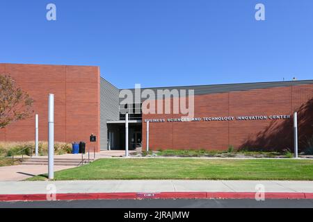 IRVINE, CALIFORNIA - 21 AUG 2022: Arch leading to the Gym and the ...