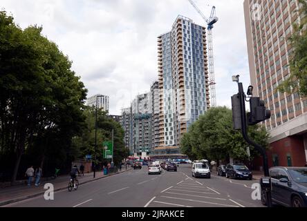 A view down Molesworth Street towards the site of the former Roundabout ...