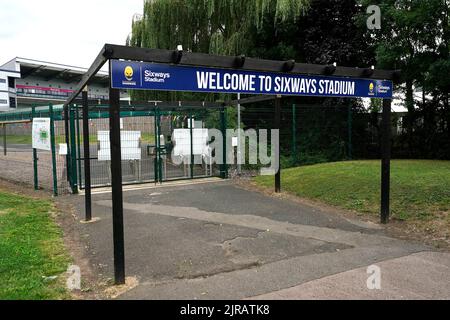 A general view of the Sixways Stadium entrance, home of Worcester ...