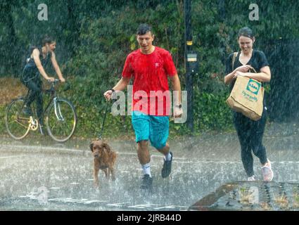 Pic shows: Fun for some - not so much for others Leaping over and into ...