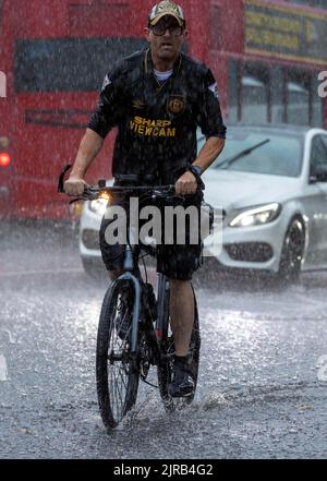 Pic shows: Fun for some - not so much for others Leaping over and into ...
