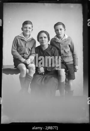 Two boys, circa 1920, Wellington, by Berry & Co Stock Photo - Alamy