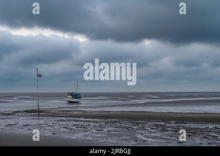 On the beach of Pellworm at low tide Stock Photo - Alamy