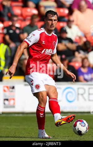 Fleetwood Town's Josh Earl during the Carabao Cup second round match at ...