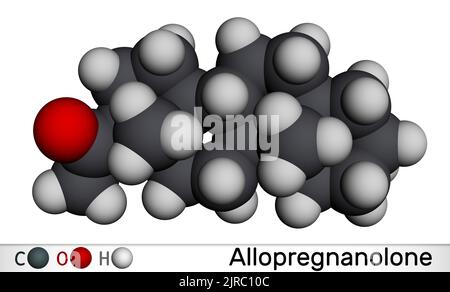 Allopregnanolone drug molecule. Skeletal formula Stock Photo - Alamy