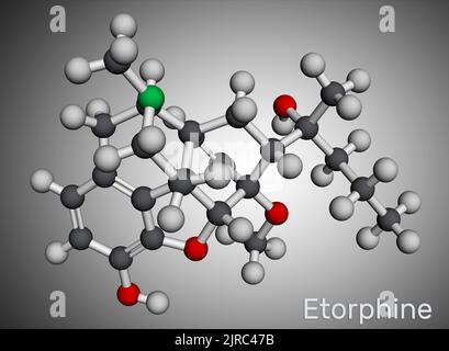 3D molecular model of morphine Stock Photo - Alamy