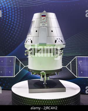 December 8, 2021, Sochi, Russia. A mock-up of the Russian reusable ...