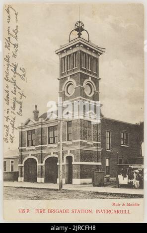 Fire Brigade Station, Invercargill, Muir & Moodie studio, 1905 ...