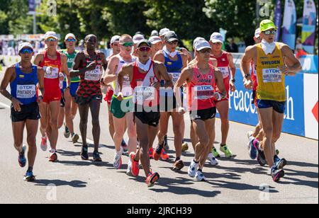 César Augusto Rodriguez of Peru competing in the men’s 20k walk at the ...