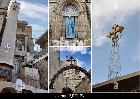 Via Crucis. Jesus Christ carrying the cross on the way to his ...